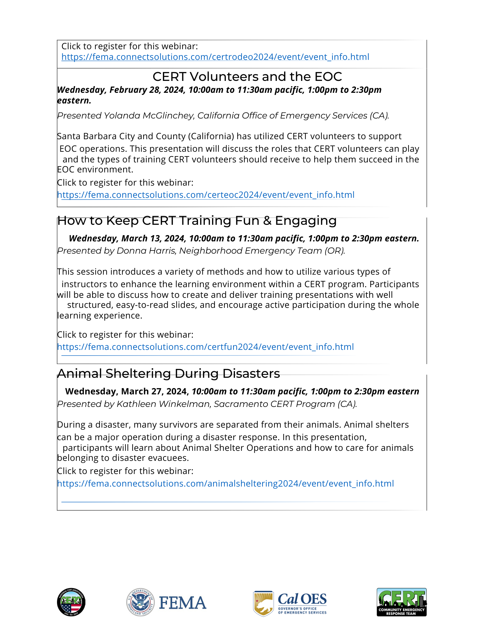 National CERT Announcements – MOCERTA